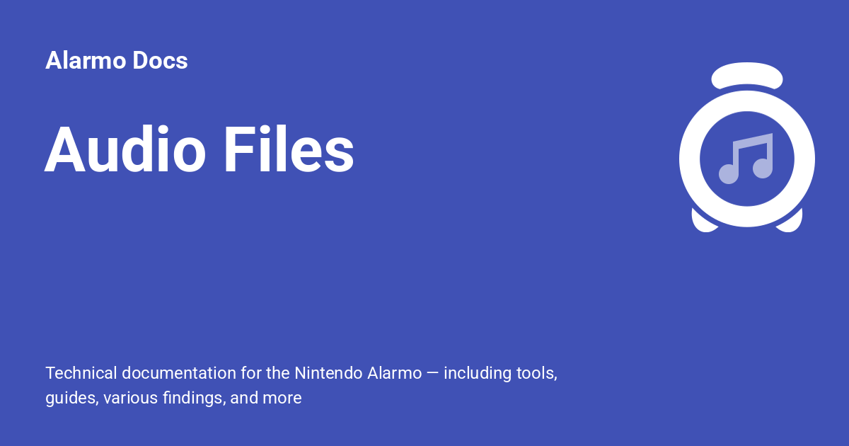 Audio Files - Alarmo Docs Audio Files - Alarmo Docs