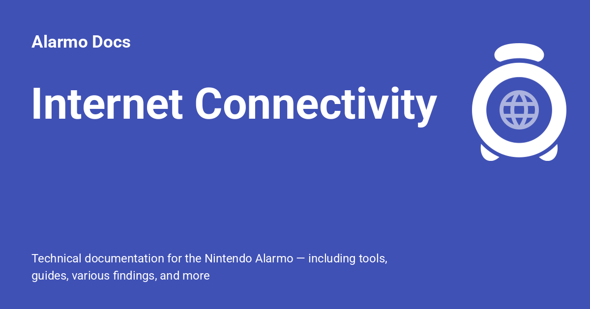 Internet Connectivity - Alarmo Docs